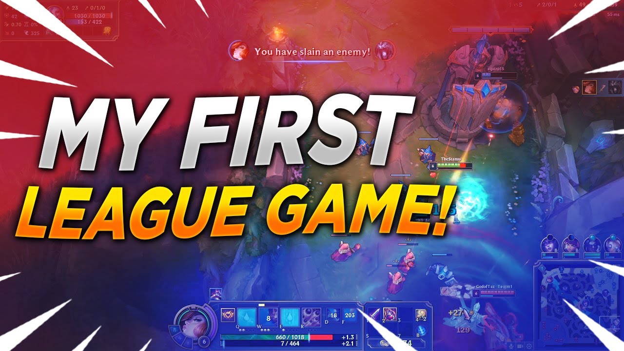 First ever league of legends game - YouTube
