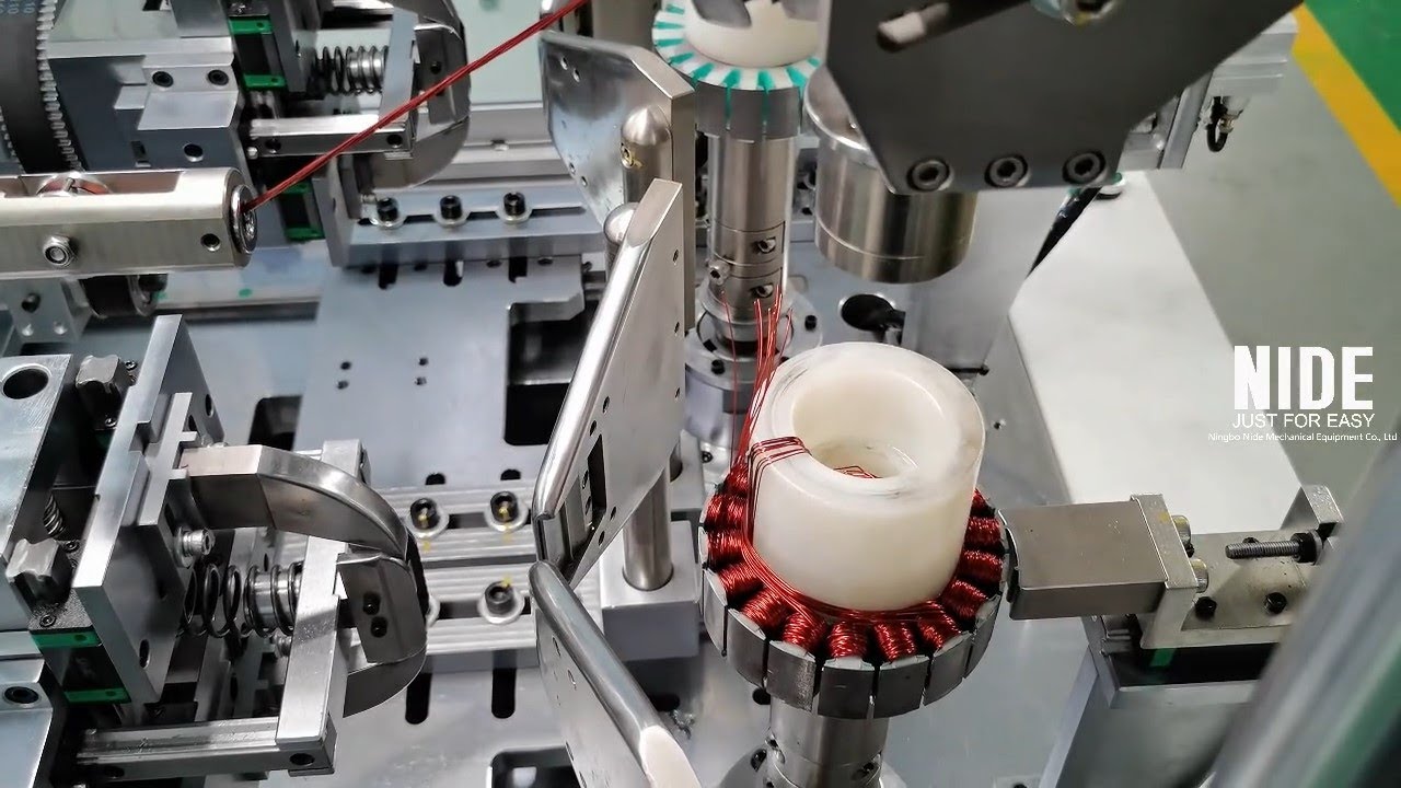 9-Stand Coil Winding / E bike Motor Automatic Wheel Hub Winding Machine ...
