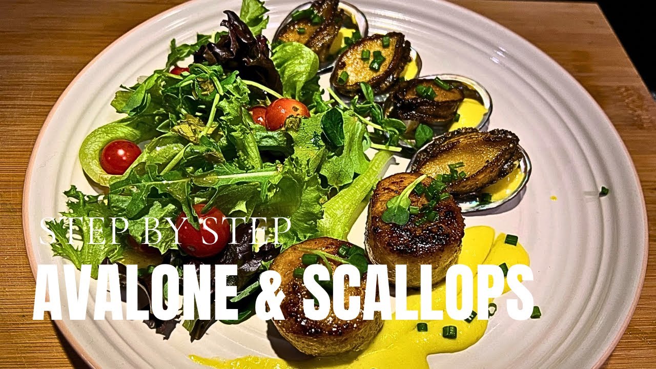 Avalone & Scallops Appetizer Plate - YouTube