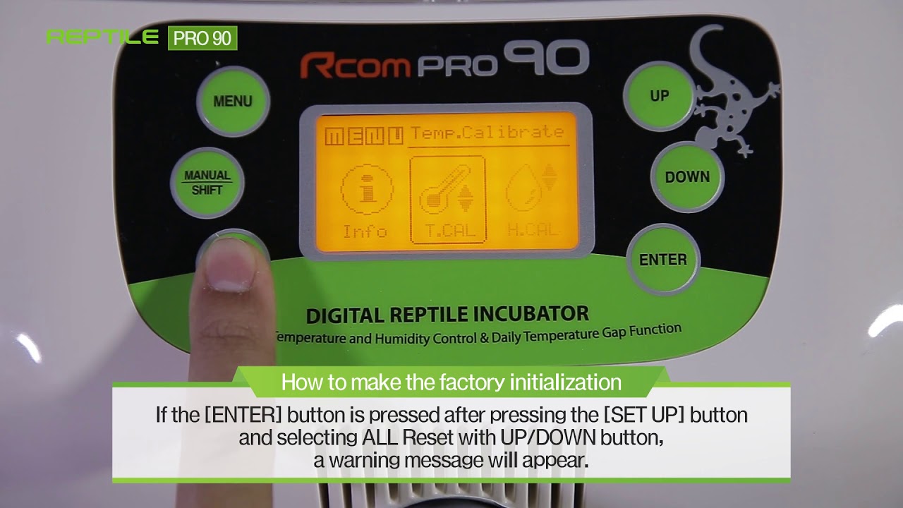 Rcom Reptile PRO 90 Incubator : Video manual - YouTube