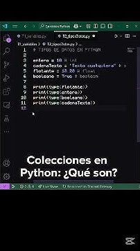 Colecciones en Python ¿Qué son - YouTube