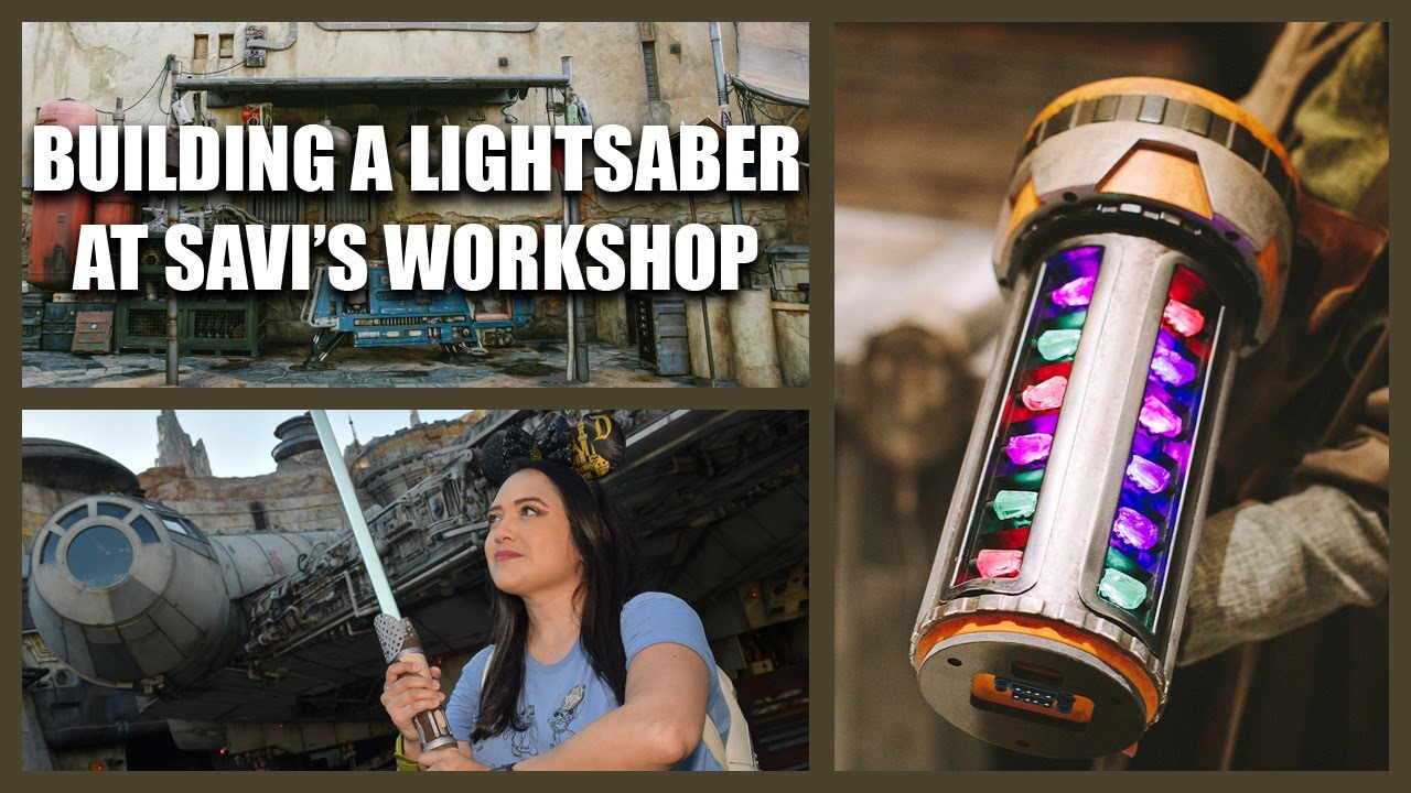 Building a custom Lightsaber at Savi's Workshop at Star Wars Galaxy's ...