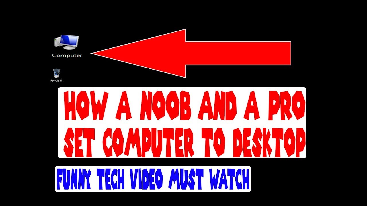 How A Noob And A Pro Set Computer To Desktop || NOOB Vs PRO || Funny ...