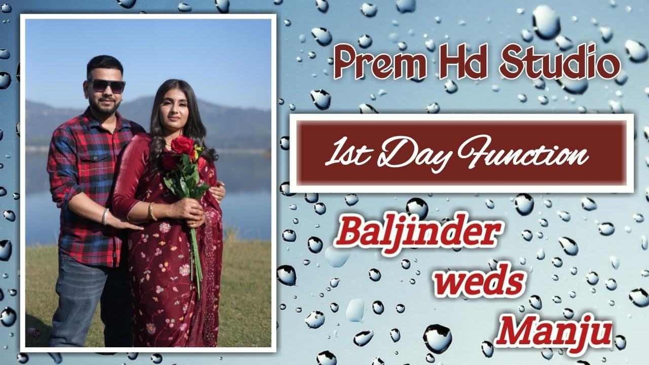 Live 1st day wedding function // Baljinder weds Manju // Prem HD Studio +91 78886 64604 - YouTube