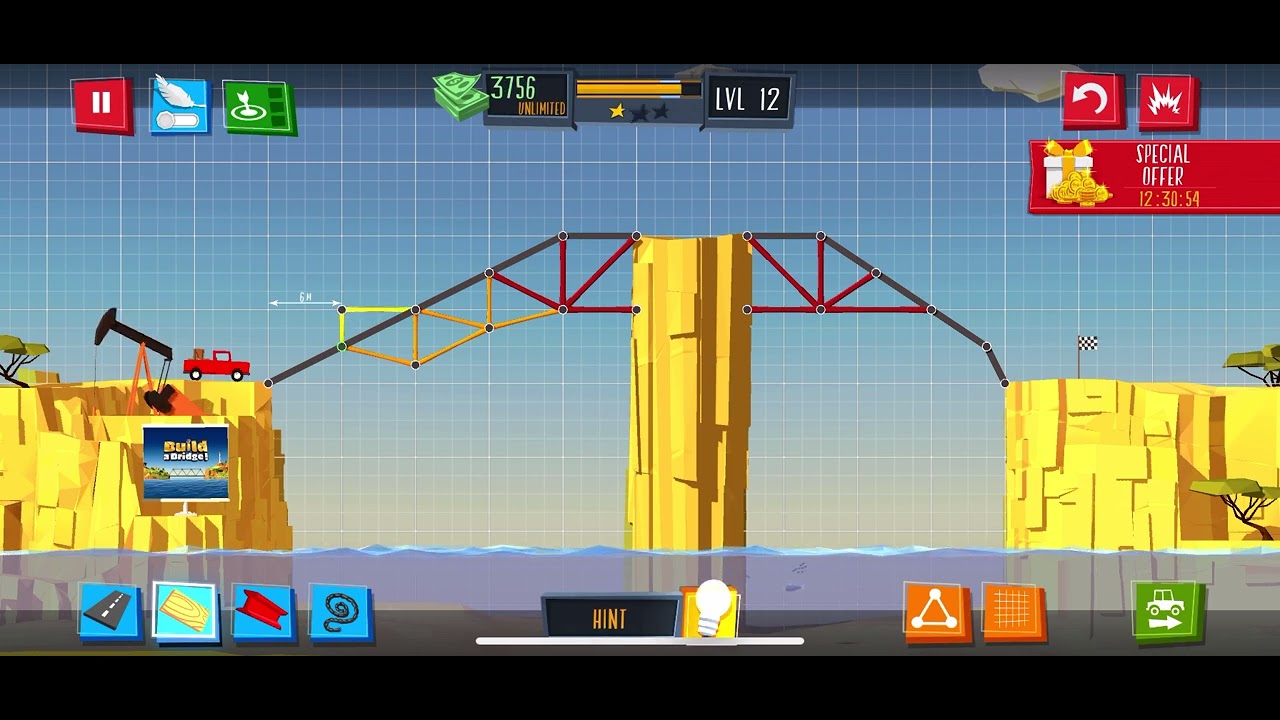 BUILD A BRIDGE! Level 12 - YouTube