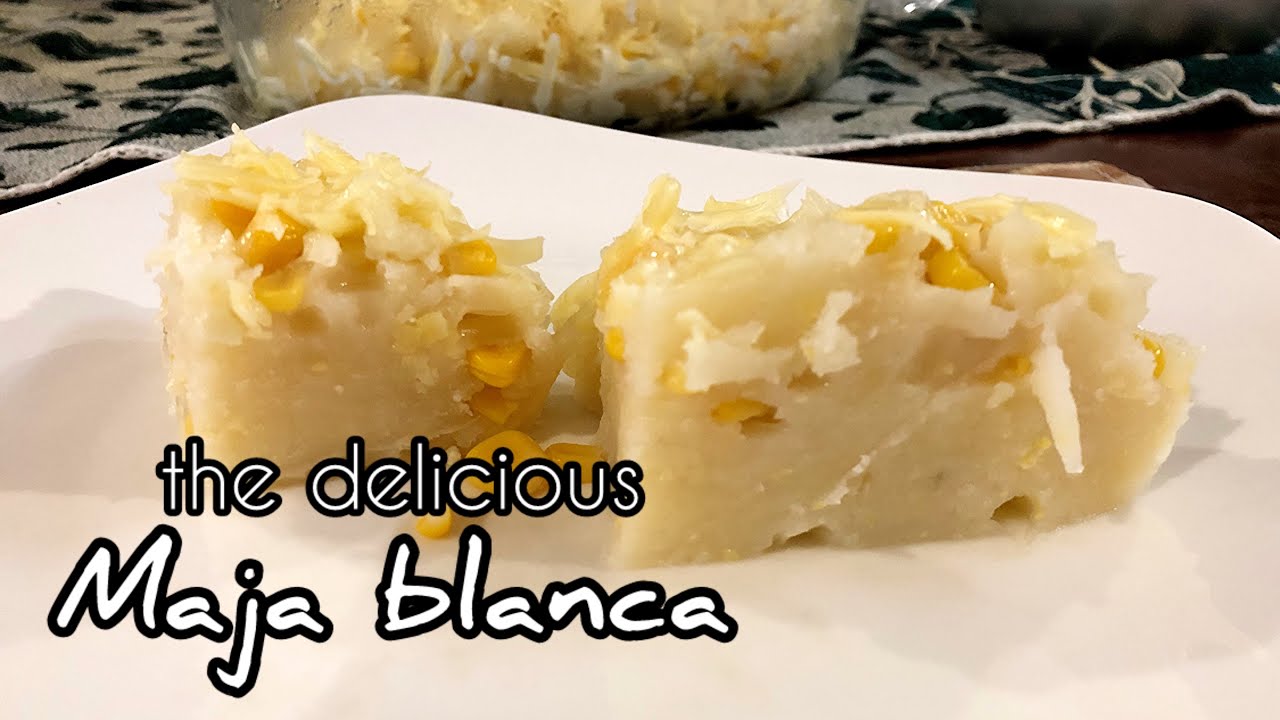 Maja Blanca a Coconut Milk based cake Filipino dessert - YouTube