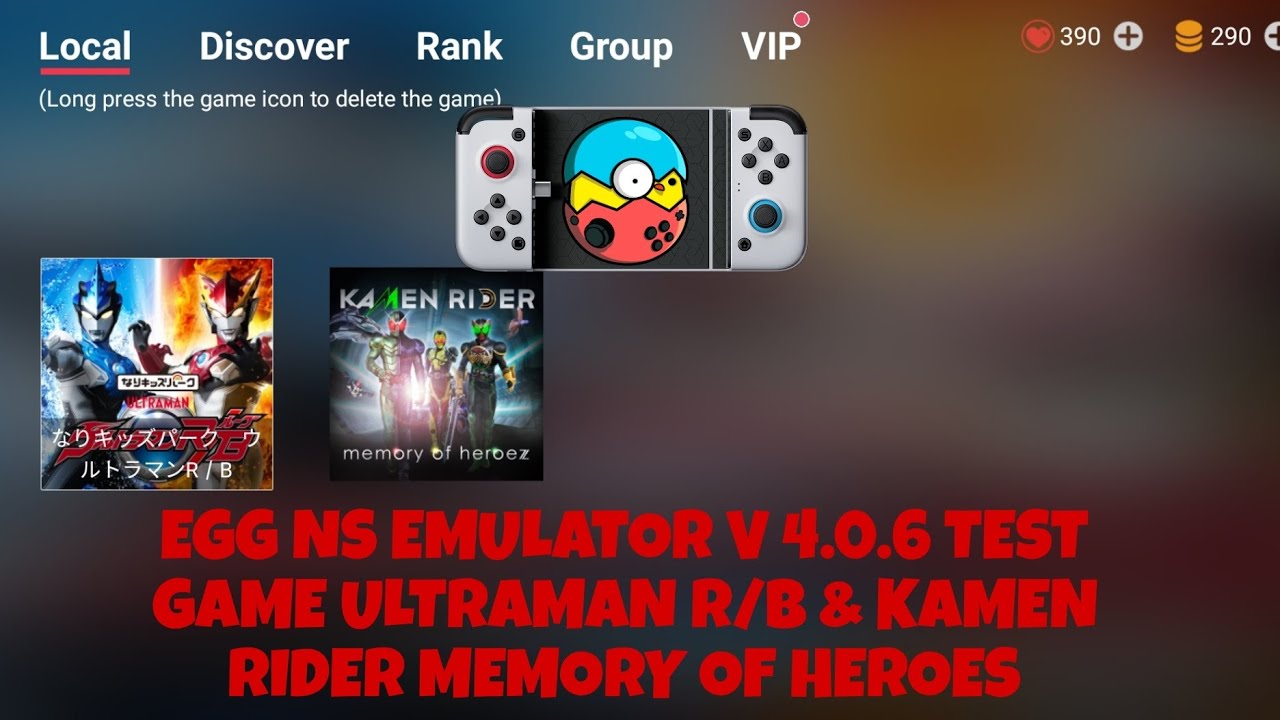 EGG NS EMULATOR V 4.0.6 TEST GAME ULTRAMAN R/B & KAMEN RIDER MEMORY OF ...