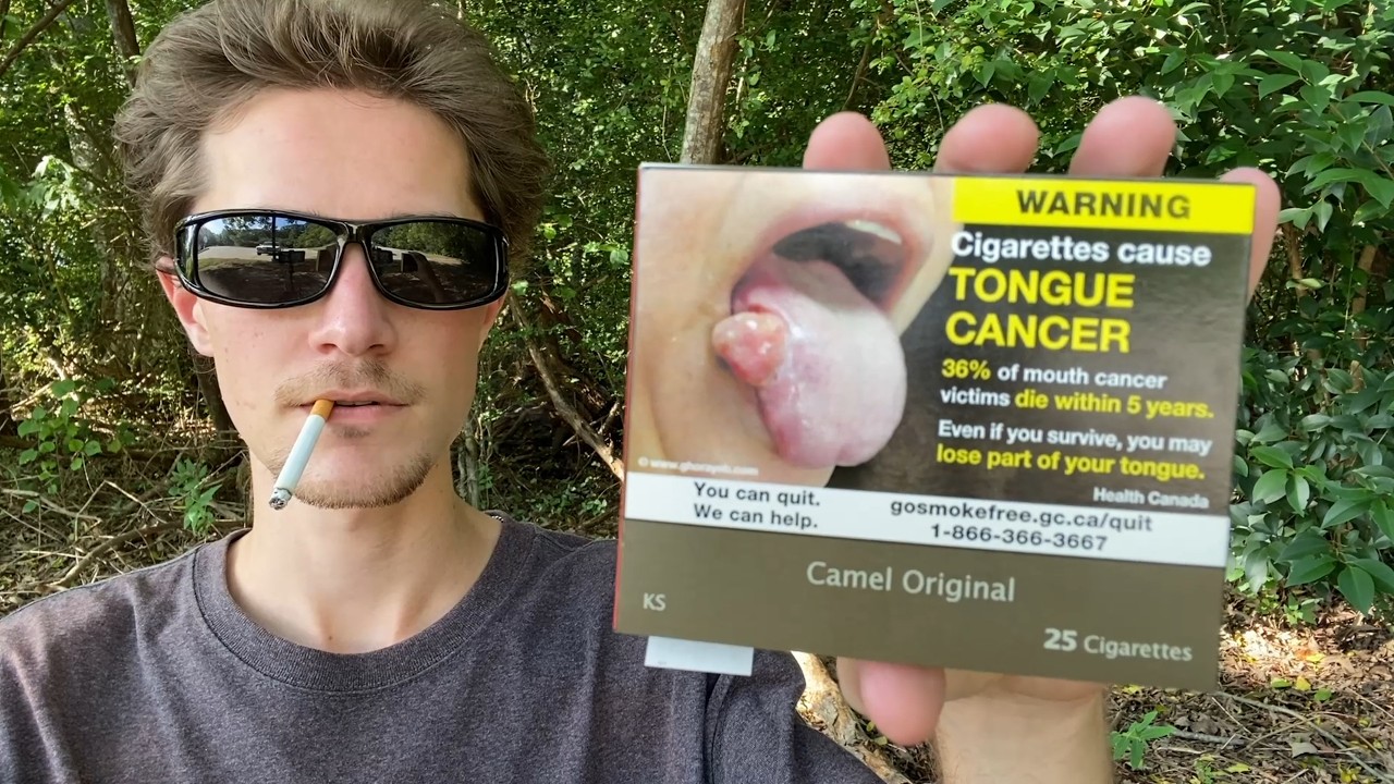 Smoking a Camel Original Cigarette from Canada - Review - YouTube