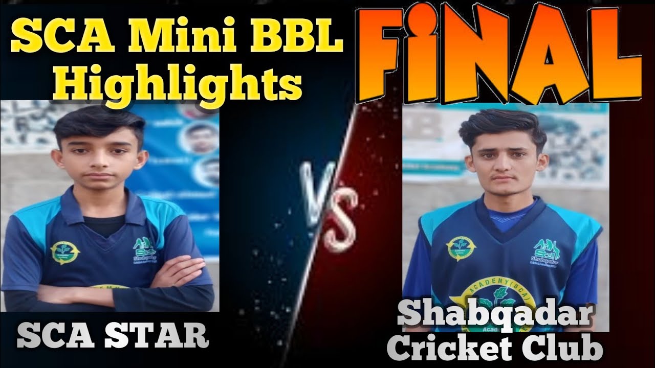 U16 Final | SCA Mini BBL | Match 3 | SCA Star VS SCA Club | #sca # ...