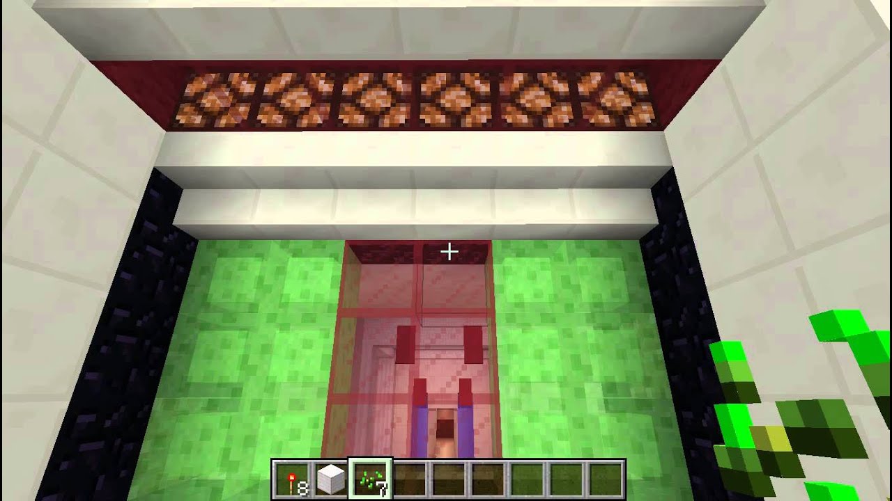 Minecraft 6x3 Slime Door - YouTube