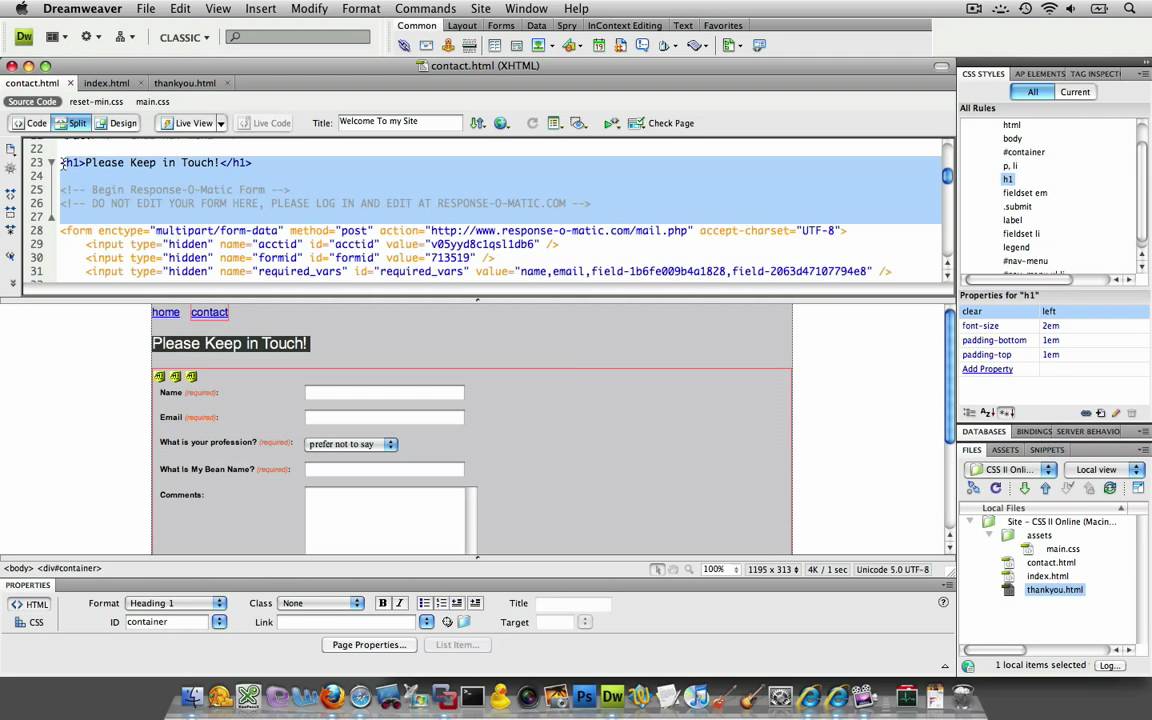 410 Putting A Div Wrapper Around Your Main Content Tabbed Navigation With Css Youtube 2647