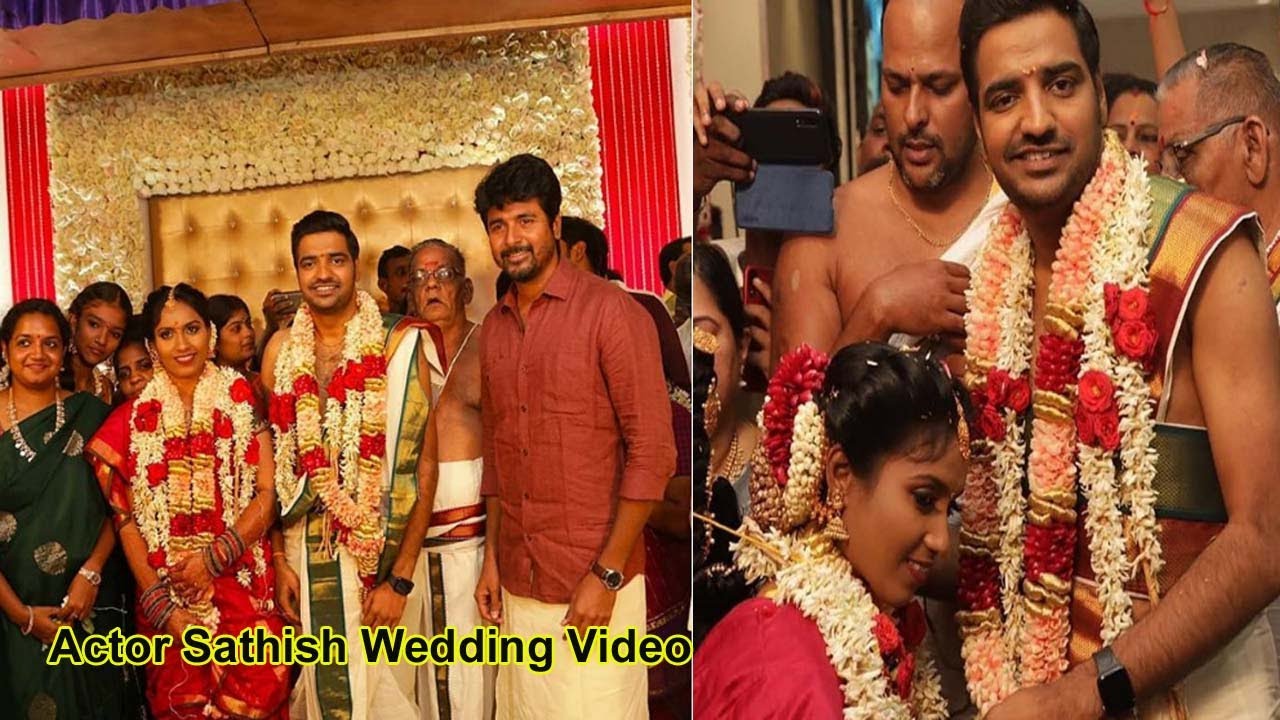 Actor Sathish Wedding Ceremony And Celebrities At Sathish Marriage ...