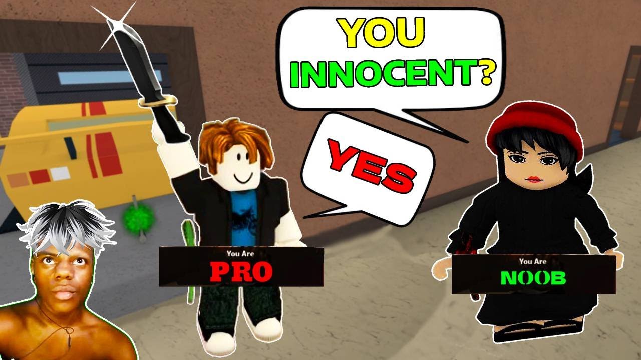 MURDERER DECEPTED THE NOOB! (MM2 memes) - YouTube
