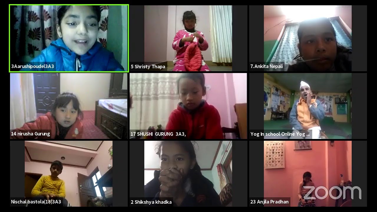 Kaski Modernized Academy's Yog in school - YouTube