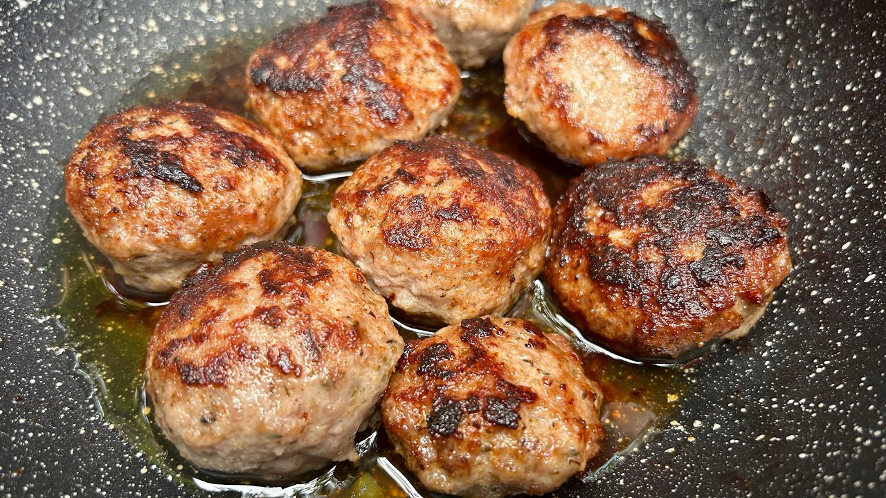 Fried Meatballs for lunch :) - YouTube