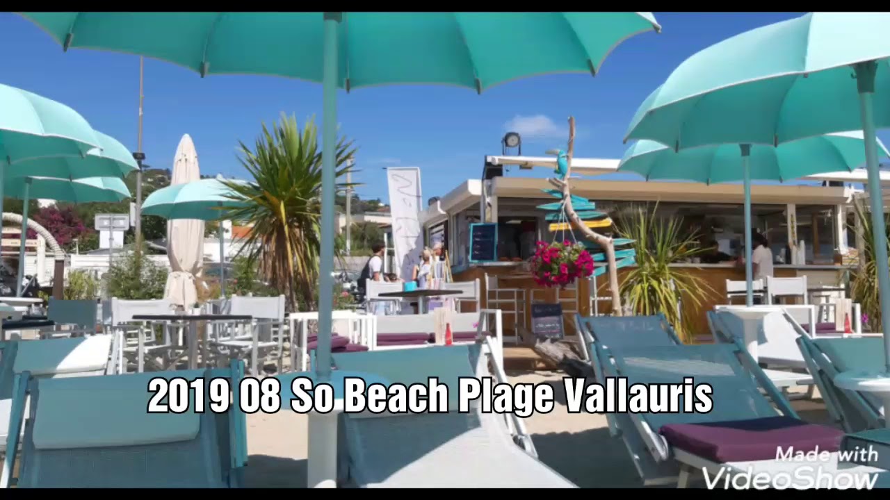 2019 Plage So Beach Vallauris avec Alicia et Flo - YouTube