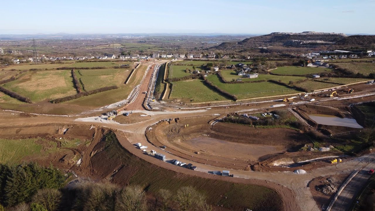 St Austell To A30 Link Road Construction Update January 2024 - YouTube