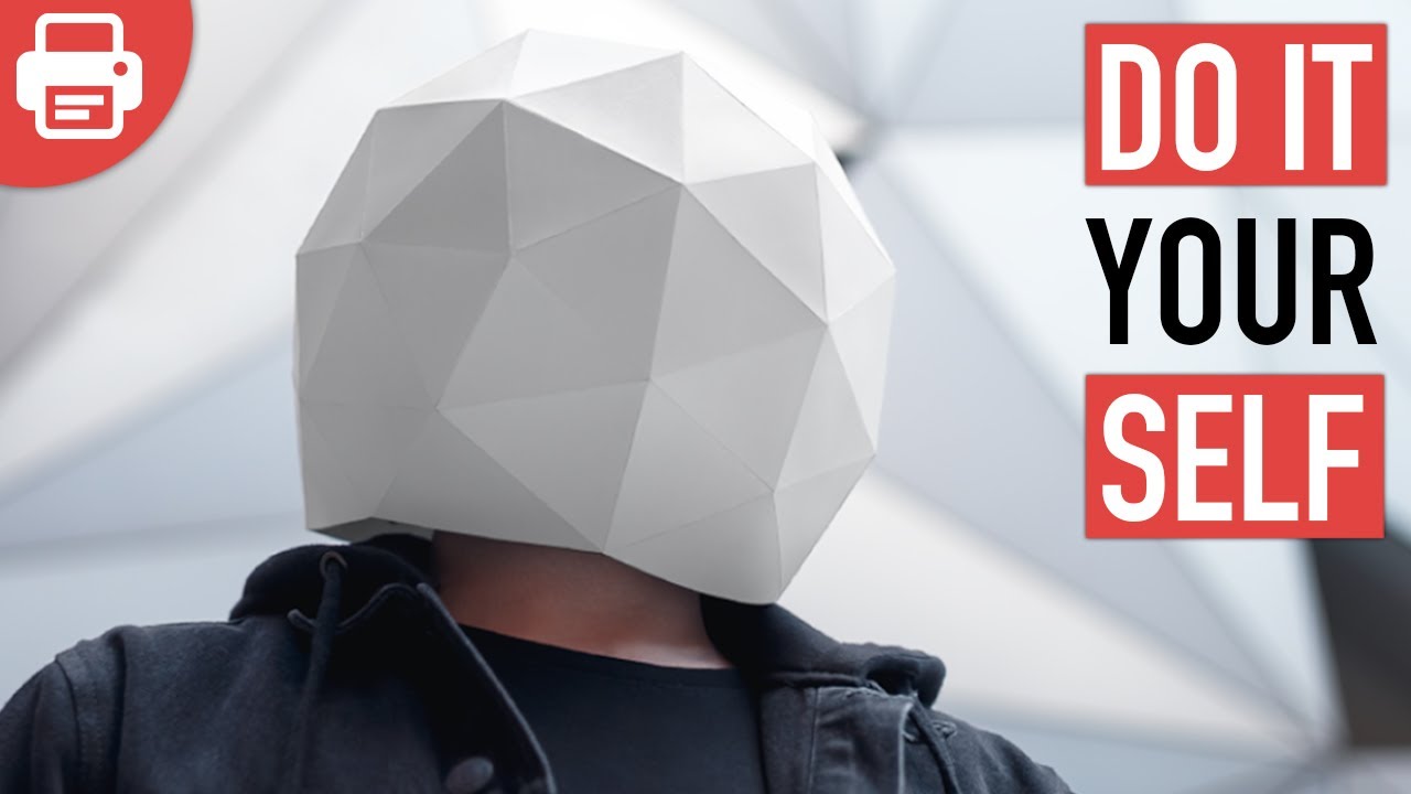 How to make Sphere Mask with Paper or Cardboard | DIY Printable ...