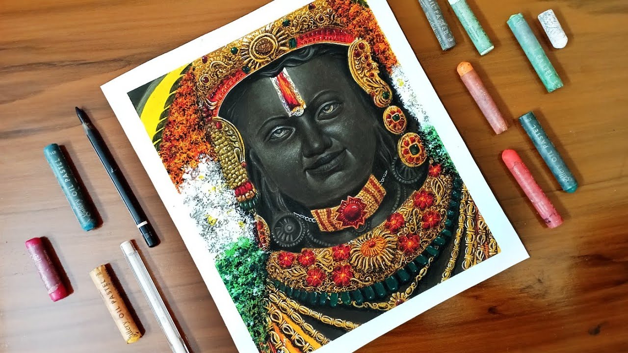 "My RamLala" Realistic Oil Pastel Drawing Tutorial - YouTube