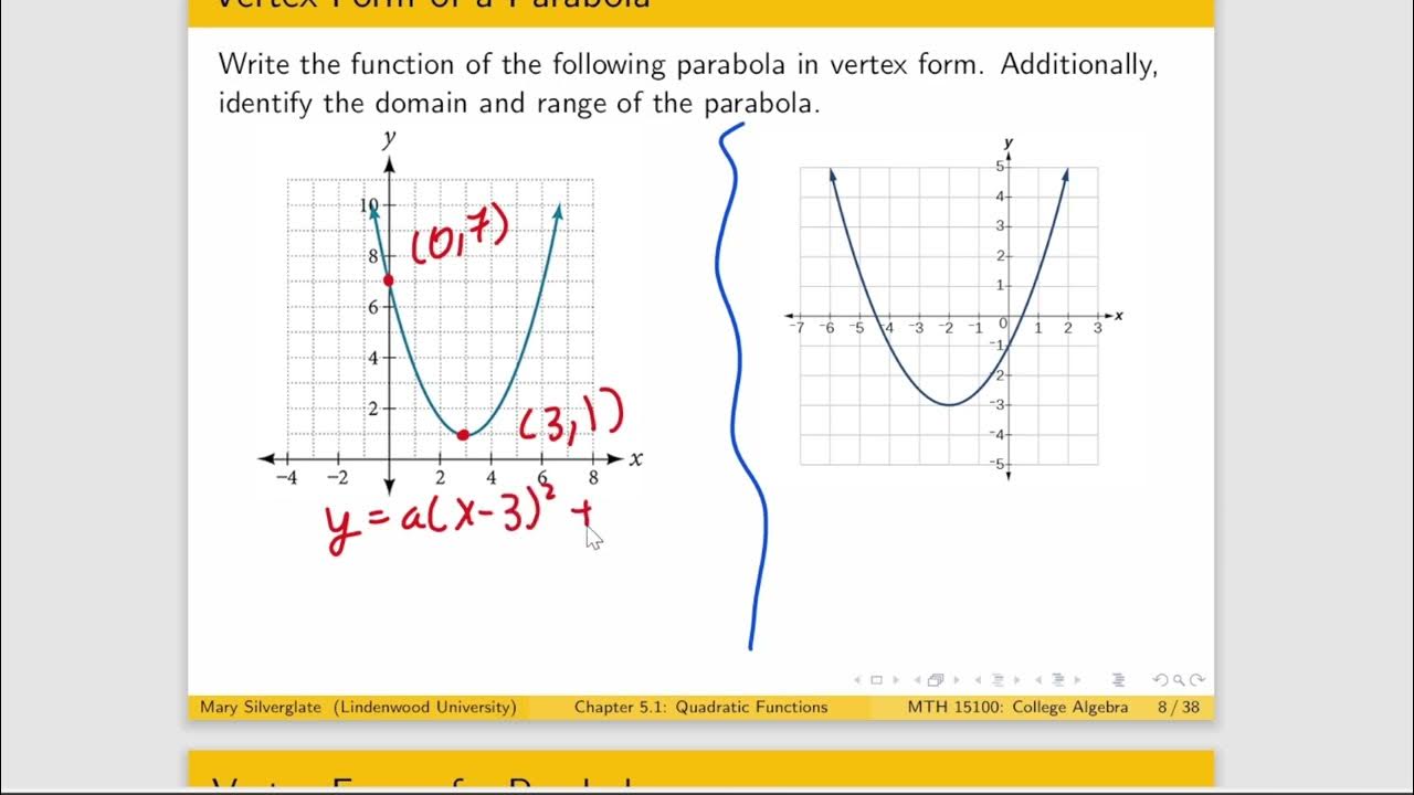 Section 5.1 Quadratic Equations and Models - YouTube