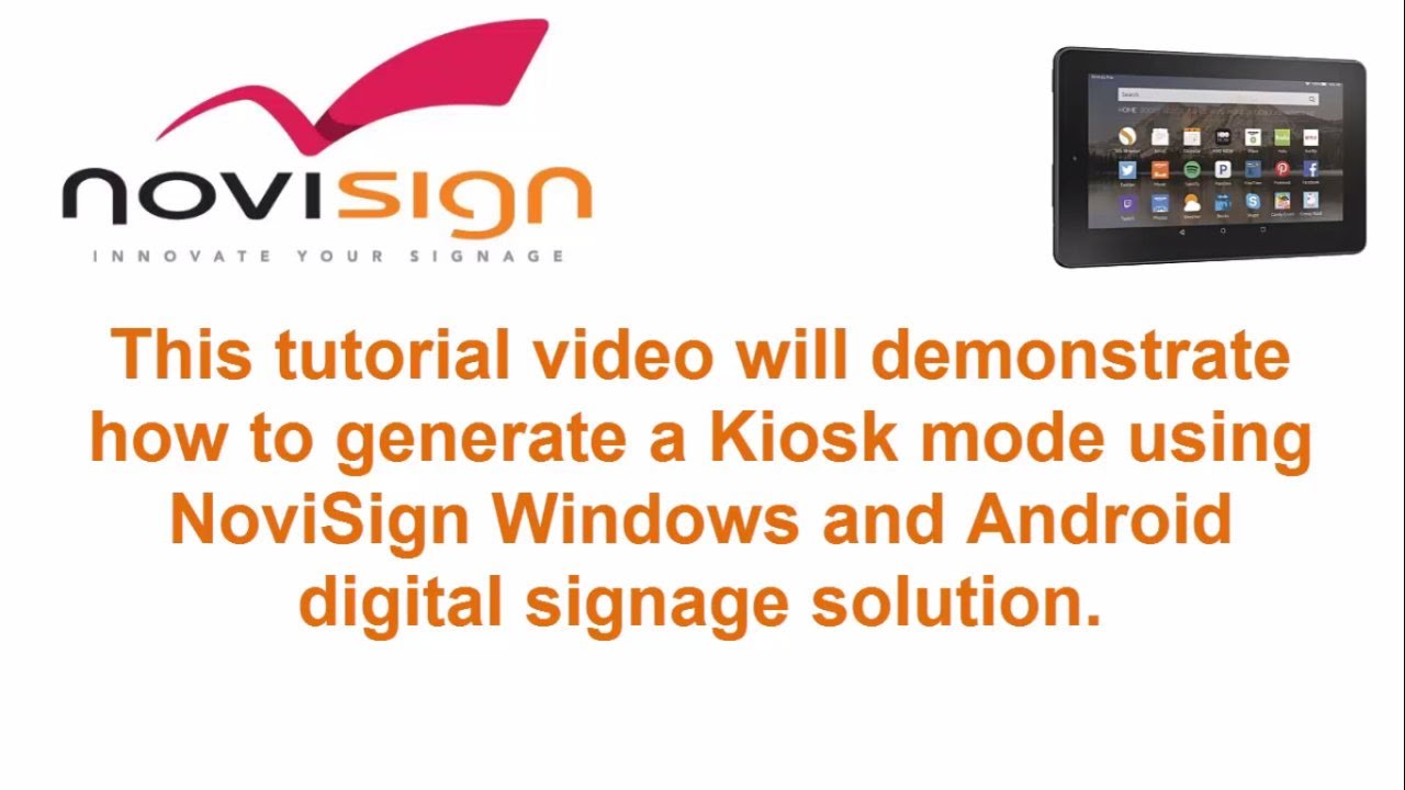 How to make Kiosk mode in digital signage? - YouTube