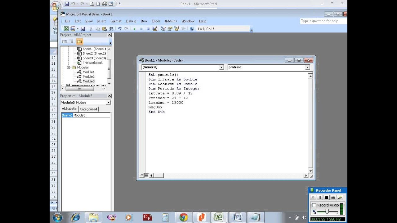 Excel VBA Example 8 Writing A Sub Procedure To Calculate Mortgage excel-vba-example-8-writing-a-sub-procedure-to-calculate-mortgage