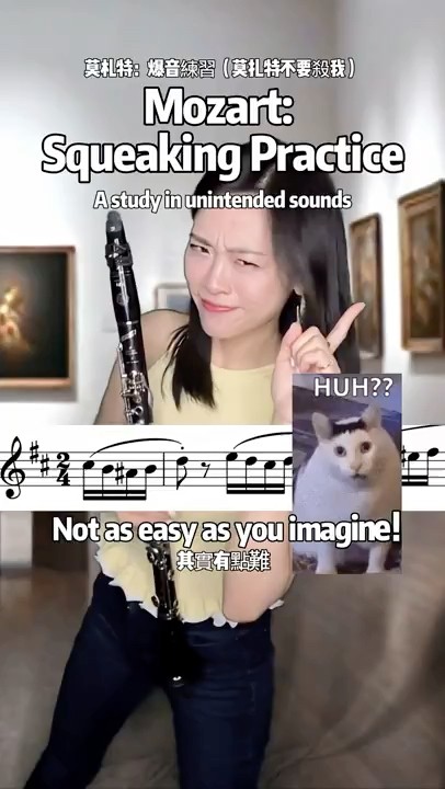 *MOZART: Squeaking Practice* Who knew squeaks could be this fun!🤣# ...