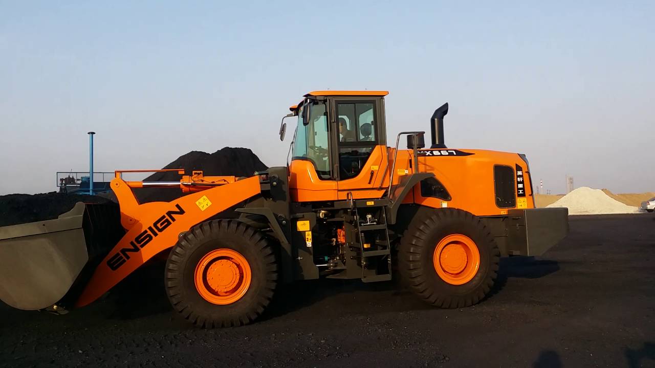 YX667 wheel loader working video-Made by Ensign Heavy Industries Co ...