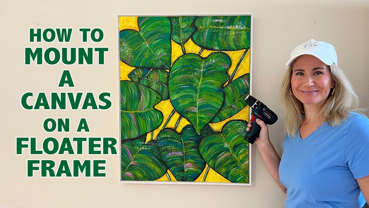 How To Mount A Painting On A Canvas Floater Frame Frame Your Painting How To Mount A Painting On A Canvas Floater Frame Frame Your Painting