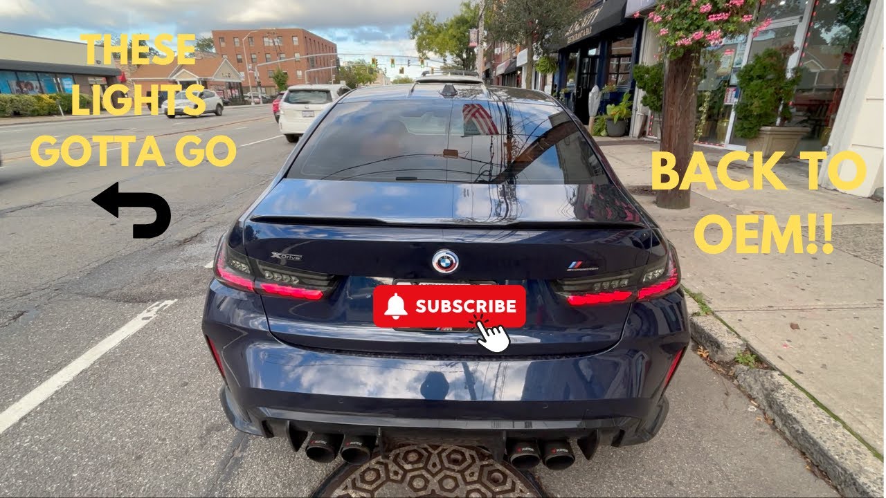 FINALLY GOT RID OF THE GTS TAILLIGHTS ON MY '23 G80 M3..... - YouTube