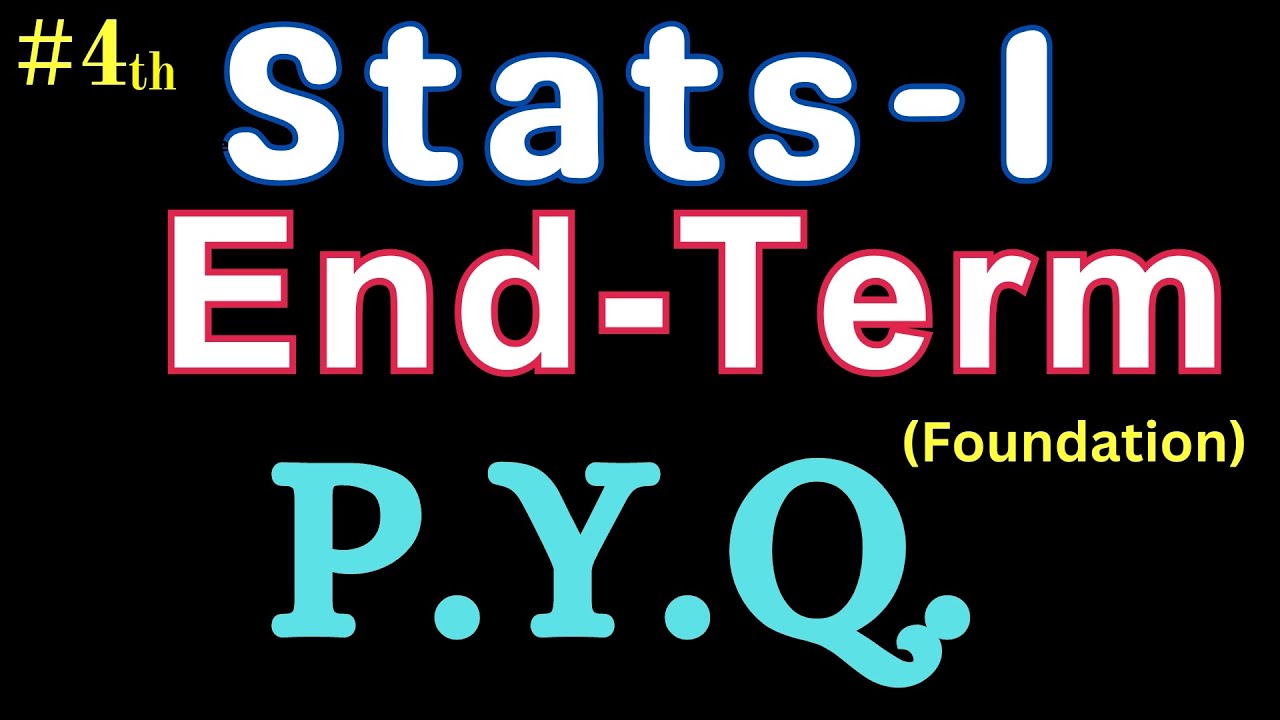 Stats-1 | End-Term | #4th PYQ (Hindi) - YouTube