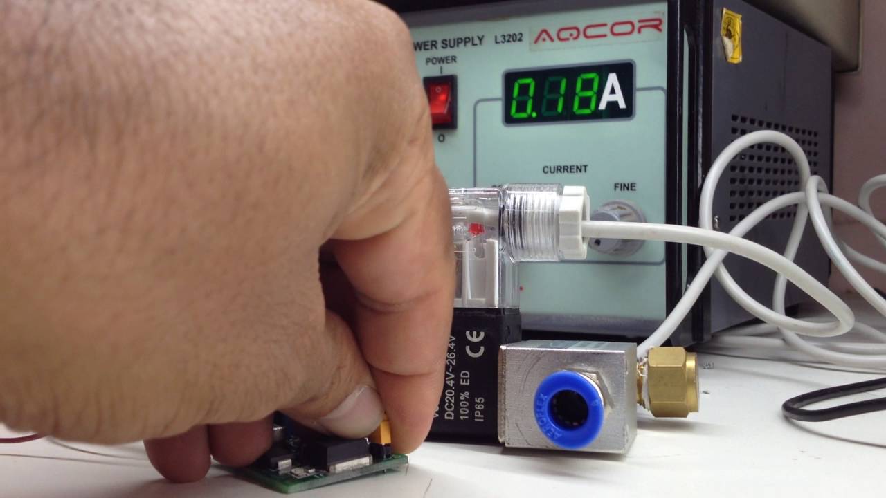 DRV101 BASED PNUMETIC VALVE DRIVER WITH CURRENT ADJUST - YouTube