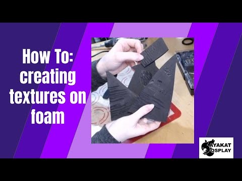 Cosplay Basics: Creating textures in foam - YouTube