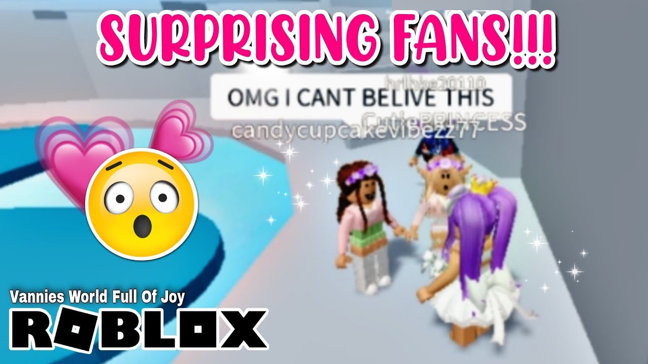 😱💖 SURPRISING FANS IN DIFFERENT ROBLOX GAMES!!! || MEETING FANS IN ...