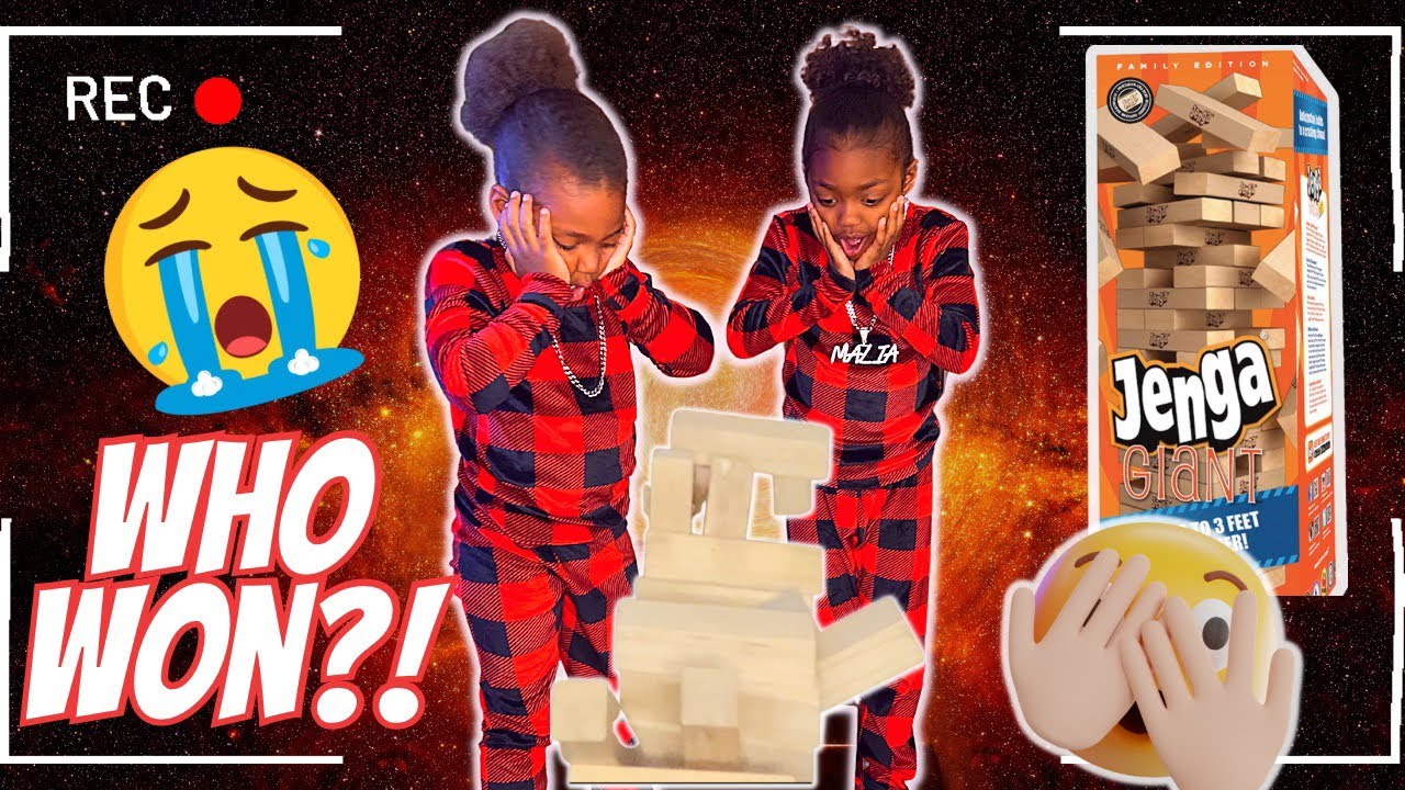 GIANT JENGA!! SIBLINGS FIGHT.. WHAT HAPPENS NEXT IS SHOCKING 😱 SIBLING ...