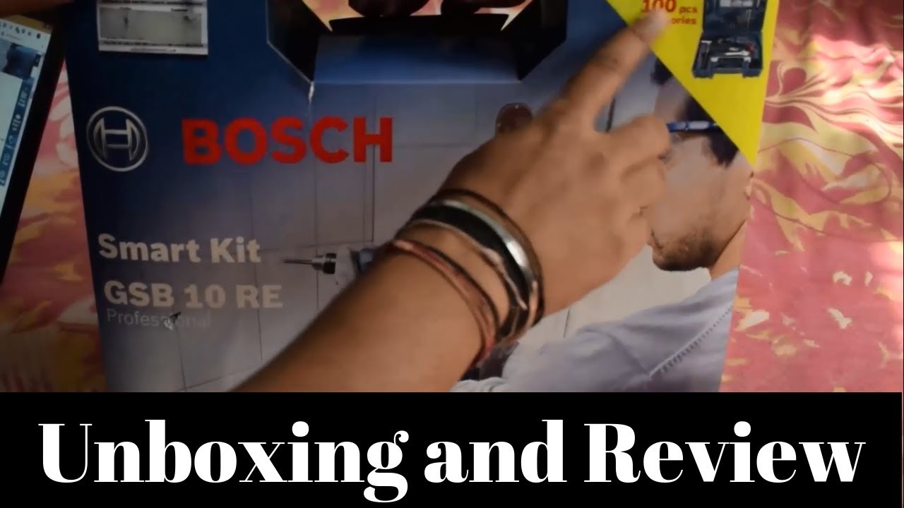 Unboxing and Review of Bosch Smart kit GSB 500W 10 RE Professional Tool ...