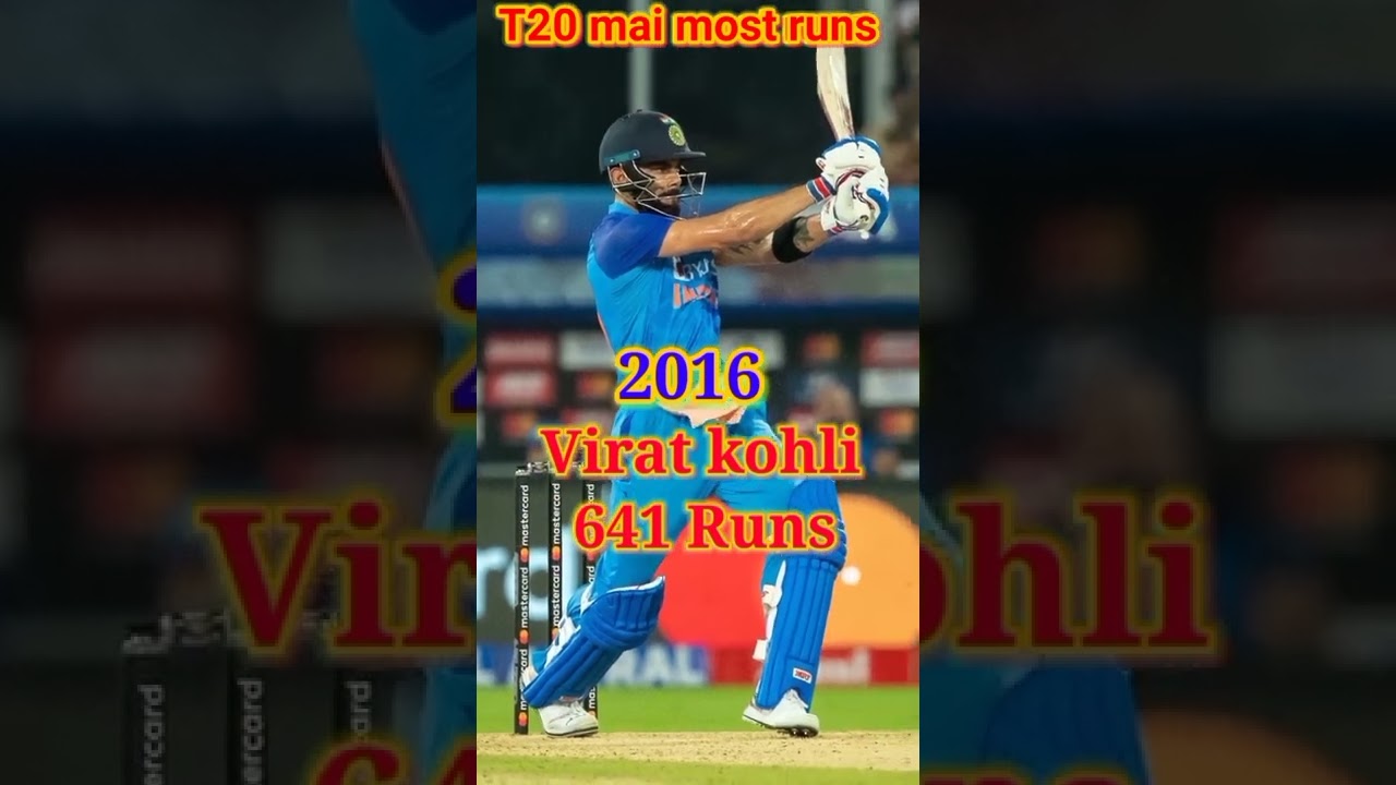 most runs for India in t20 in each year ||t20 most runs 2006-2022 ...