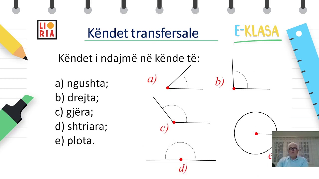 Klasa 7 - Matematike - Kendet transferzale - YouTube