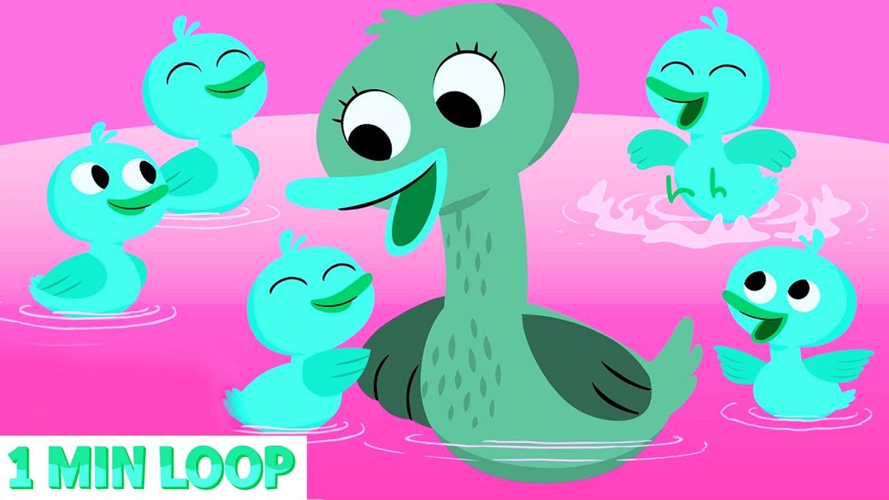 Five Little Ducks (2 MIN LOOP) 🎶 Creative Sound Mashup | Fun Nursery ...