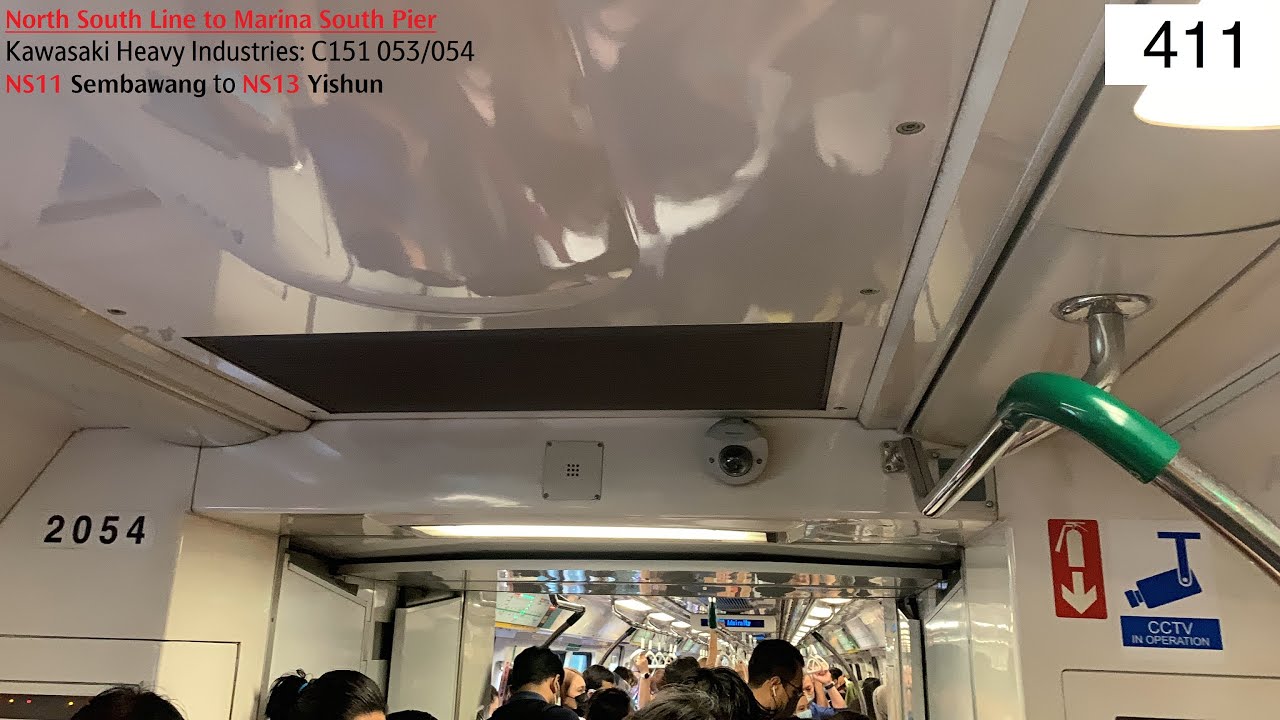 ⁴ᴷ [NORTHBOUND LOOK] SMRT Trains, NSL Train Ride [Sembawang → Yishun ...