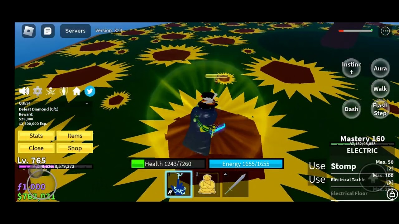 playing blox fruits - YouTube