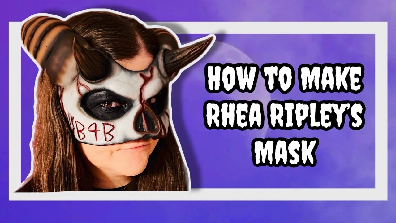 How to make Rhea Ripley's mask from EVA foam - YouTube