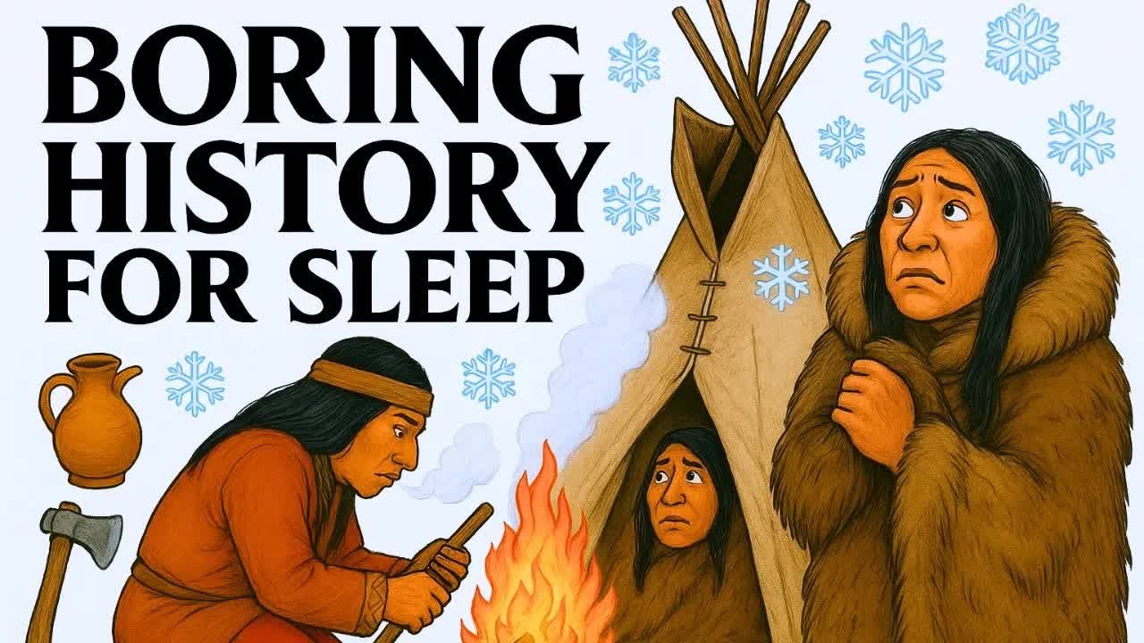 Boring History For Sleep | How Native Americans Stayed Warm in TIPIS During Freezing Nights and ...