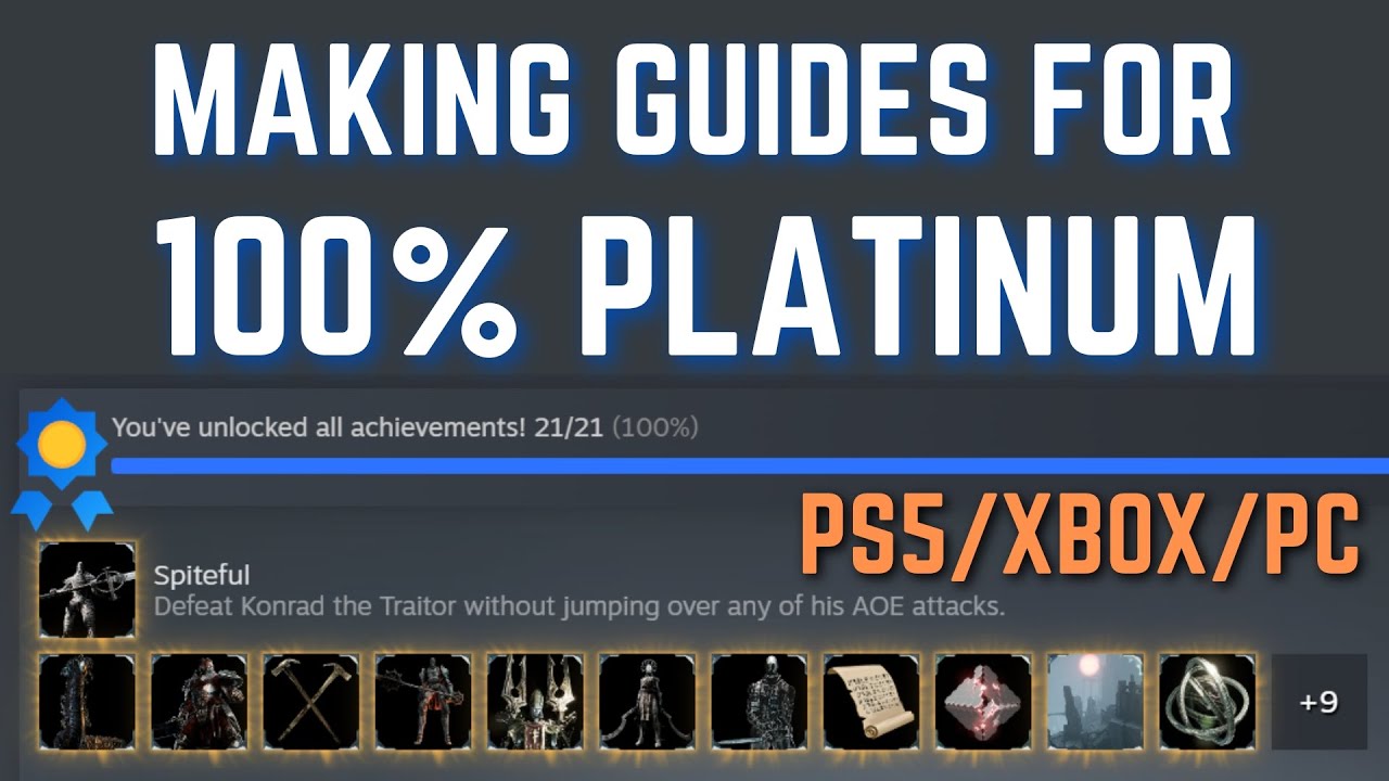 Making 100% Achievement Guides For (PS5/XBOX/PC) - Part 1 - YouTube