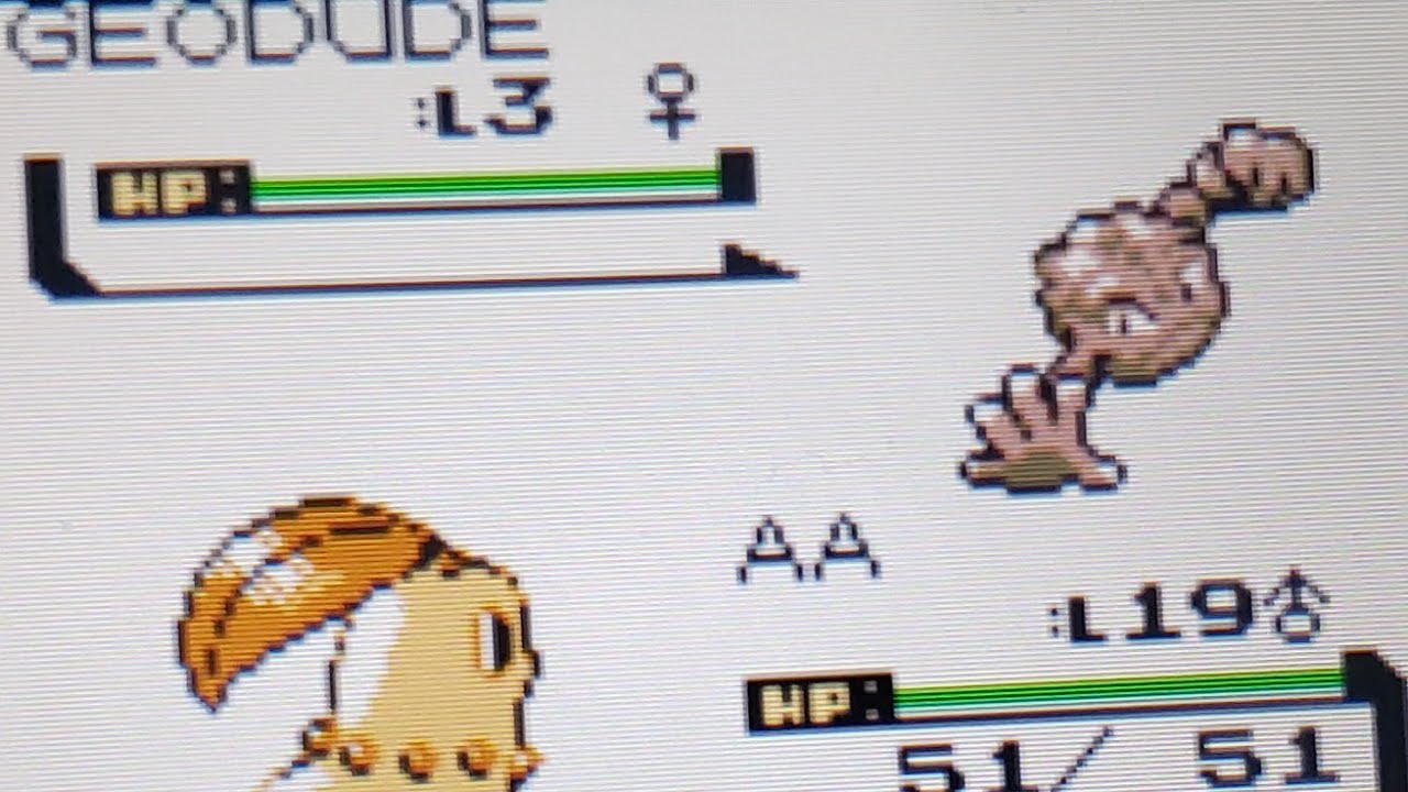 Shiny Geodude, Graveler, and Golem ROCK in Gen 2 Virtual Console # ...