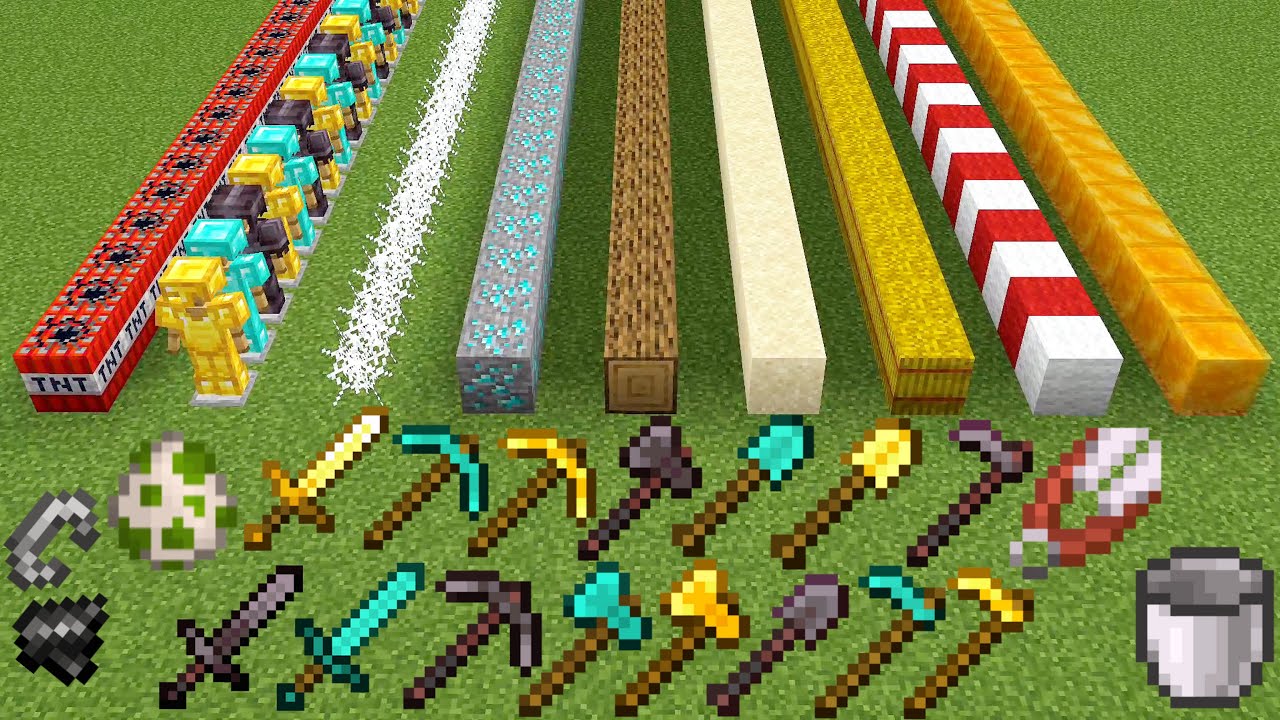 Which TooL is Faster ? Gold vs Diamond vs Netherite - YouTube