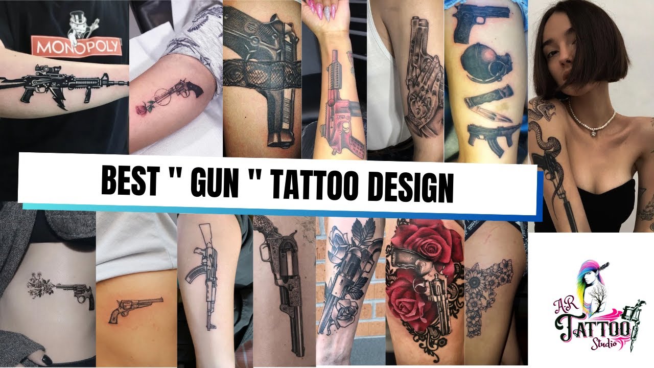 Cool Gun Tattoos For Girls