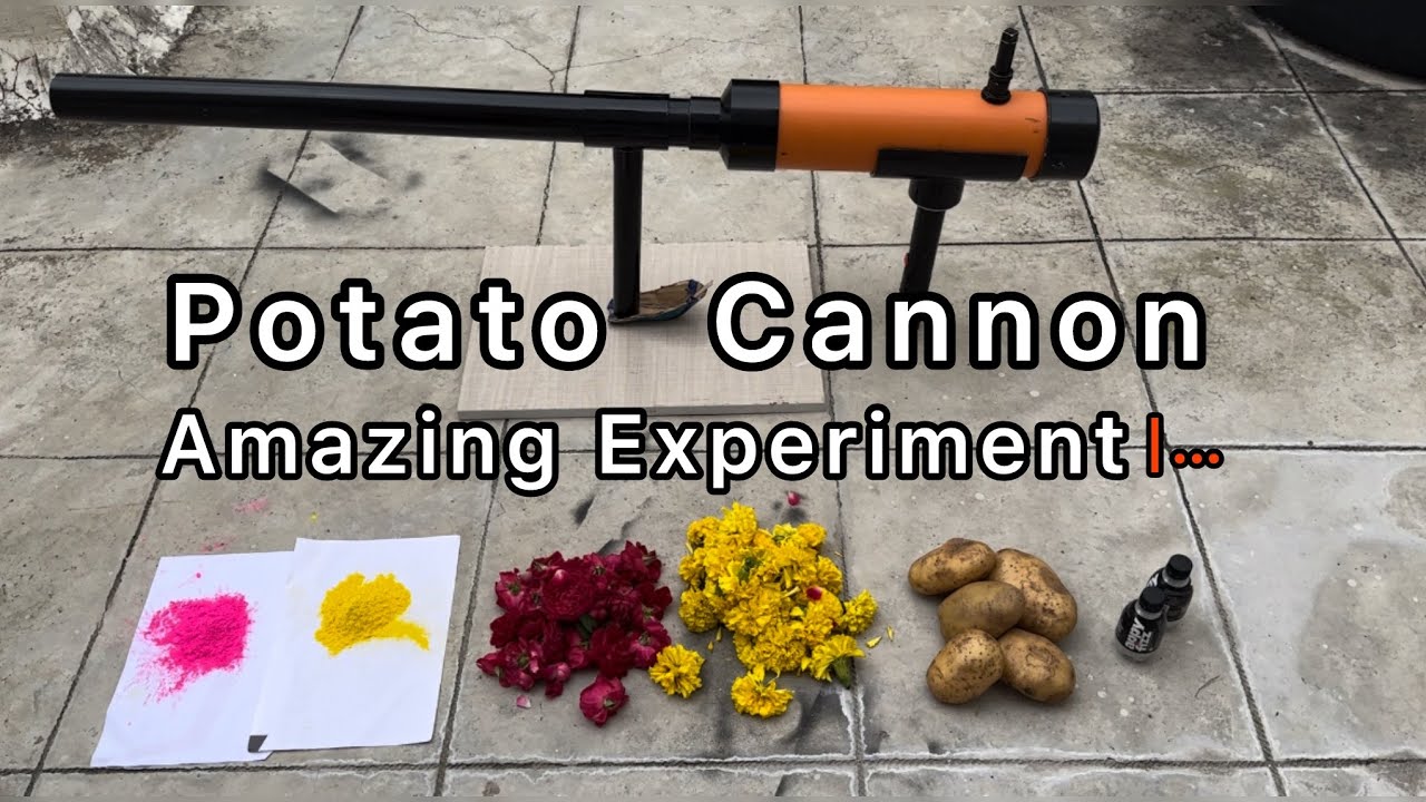 potato Cannon Amazing Experiment | Very Powerful and Loud - YouTube