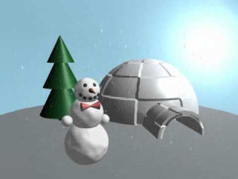 Snowman in a Snow Globe Animation - YouTube
