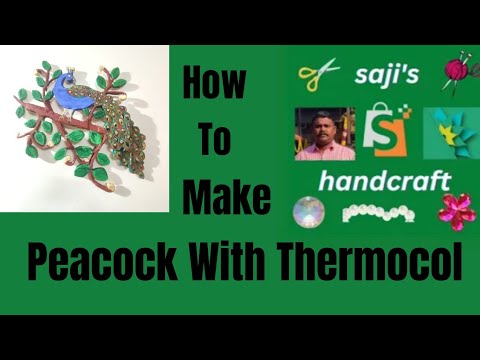 How to Make peacock 🦚@Thermocol - YouTube